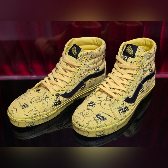 Vans | Shoes | Vans X Peanuts Sk8hi Reissue Charlie Brownyellow Mens 95 ...